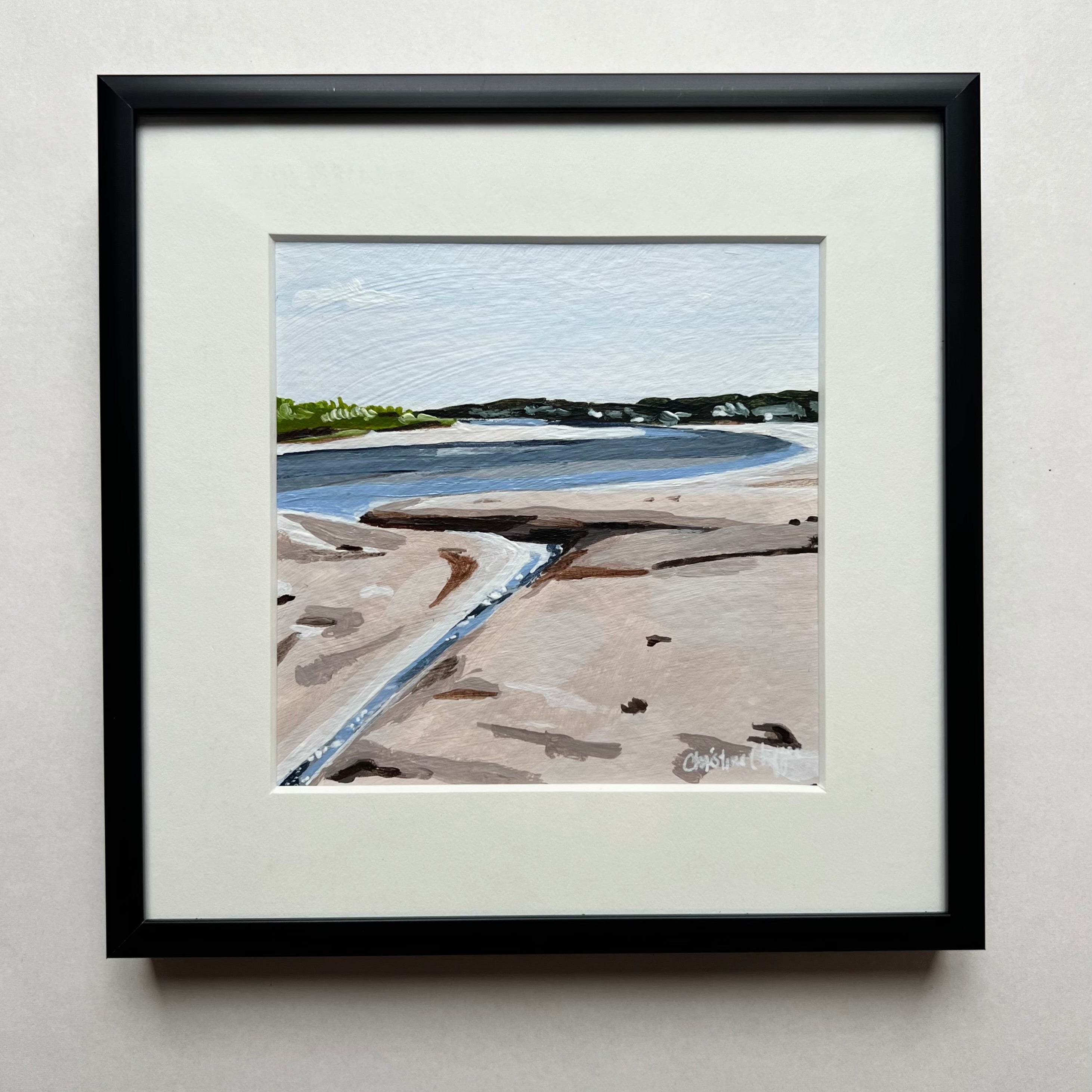 Scarborough River-Original Art on Paper in Custom Mat & Frame ...